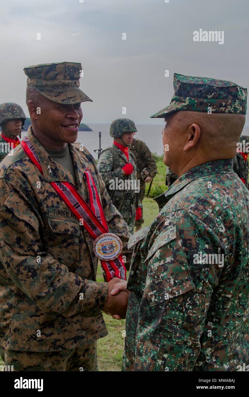 U.S. Marine Maj. Gen. Craig Q. Timberlake, Commanding General of 3rd ...