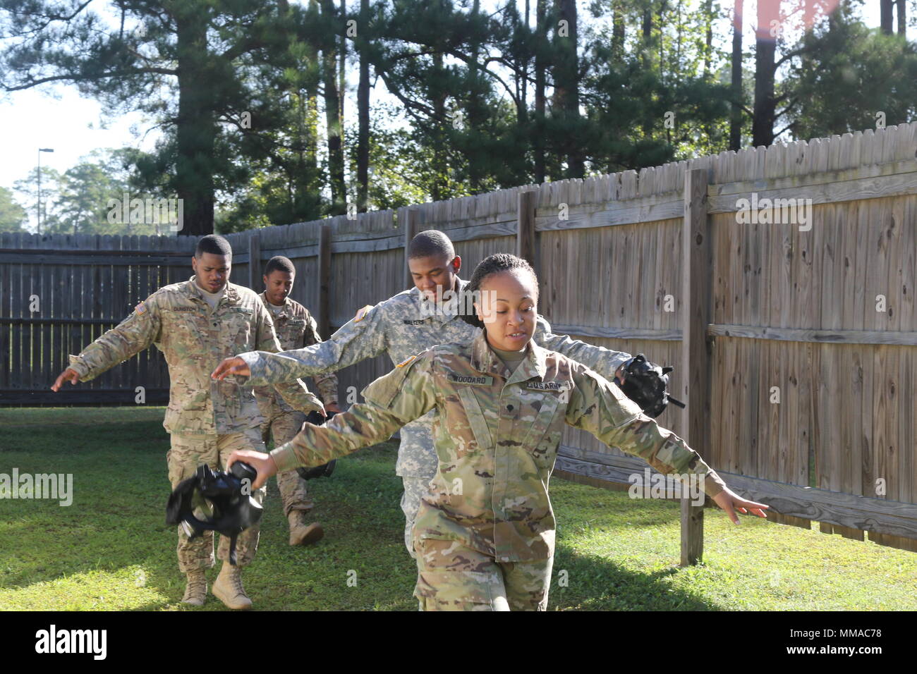 Soldiers with the 90th Human Resources Company, 3rd Special Troops ...