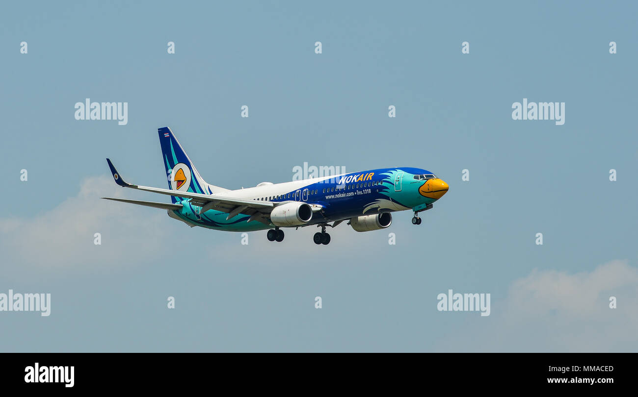 Bangkok, Thailand - Apr 24, 2018. A Boeing 737 aircraft of NokAir ...