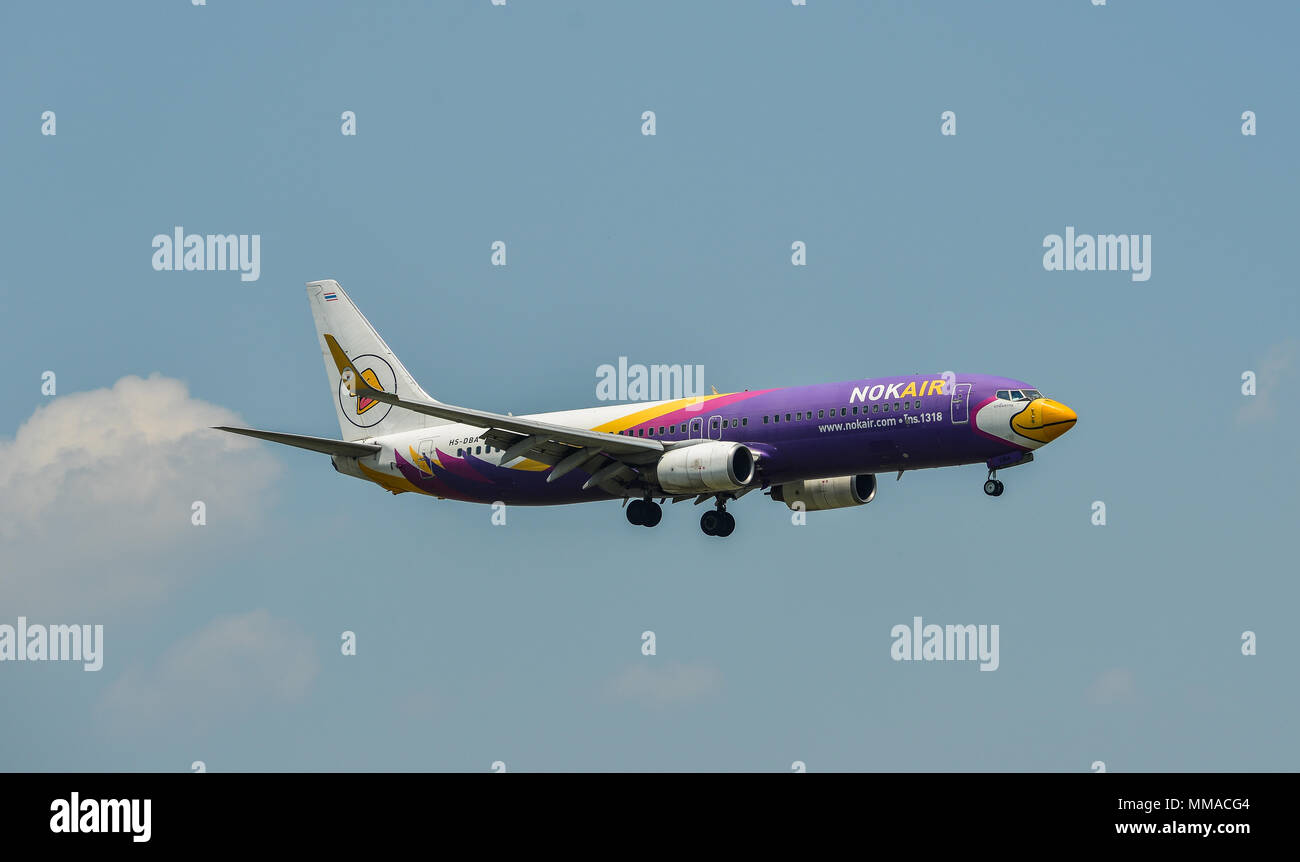 Bangkok, Thailand - Apr 24, 2018. A Boeing 737 aircraft of NokAir ...