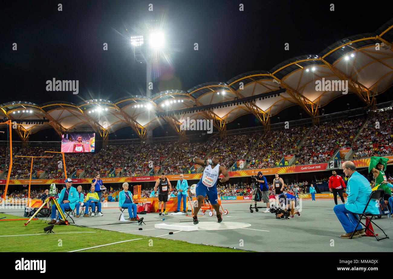 Men's Shot Put-Commonwealth Games 2018 Stock Photo - Alamy
