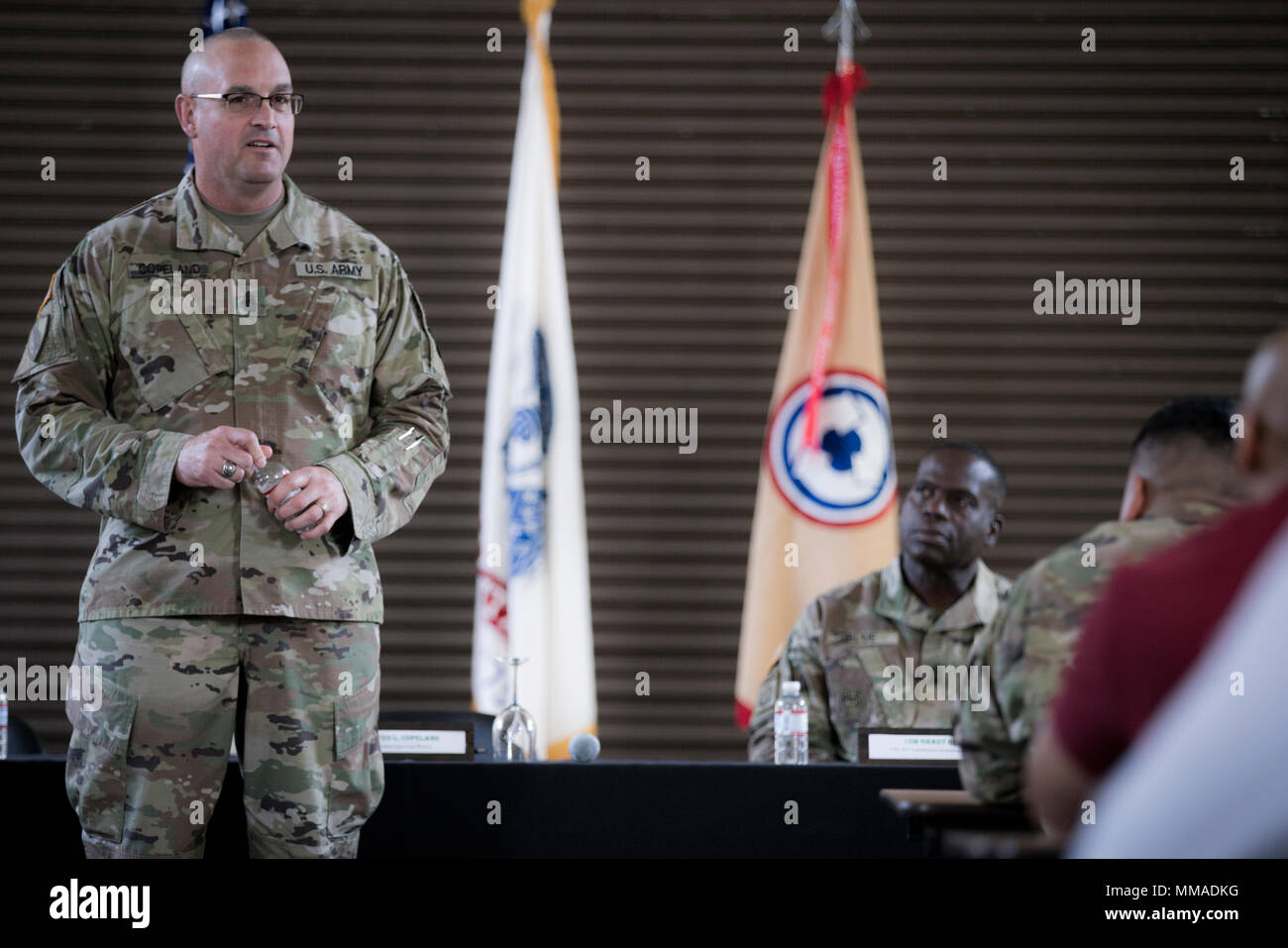 LOS ANGELES, Calif. - Command Sgt. Major Ted Copeland, U.S. Army ...