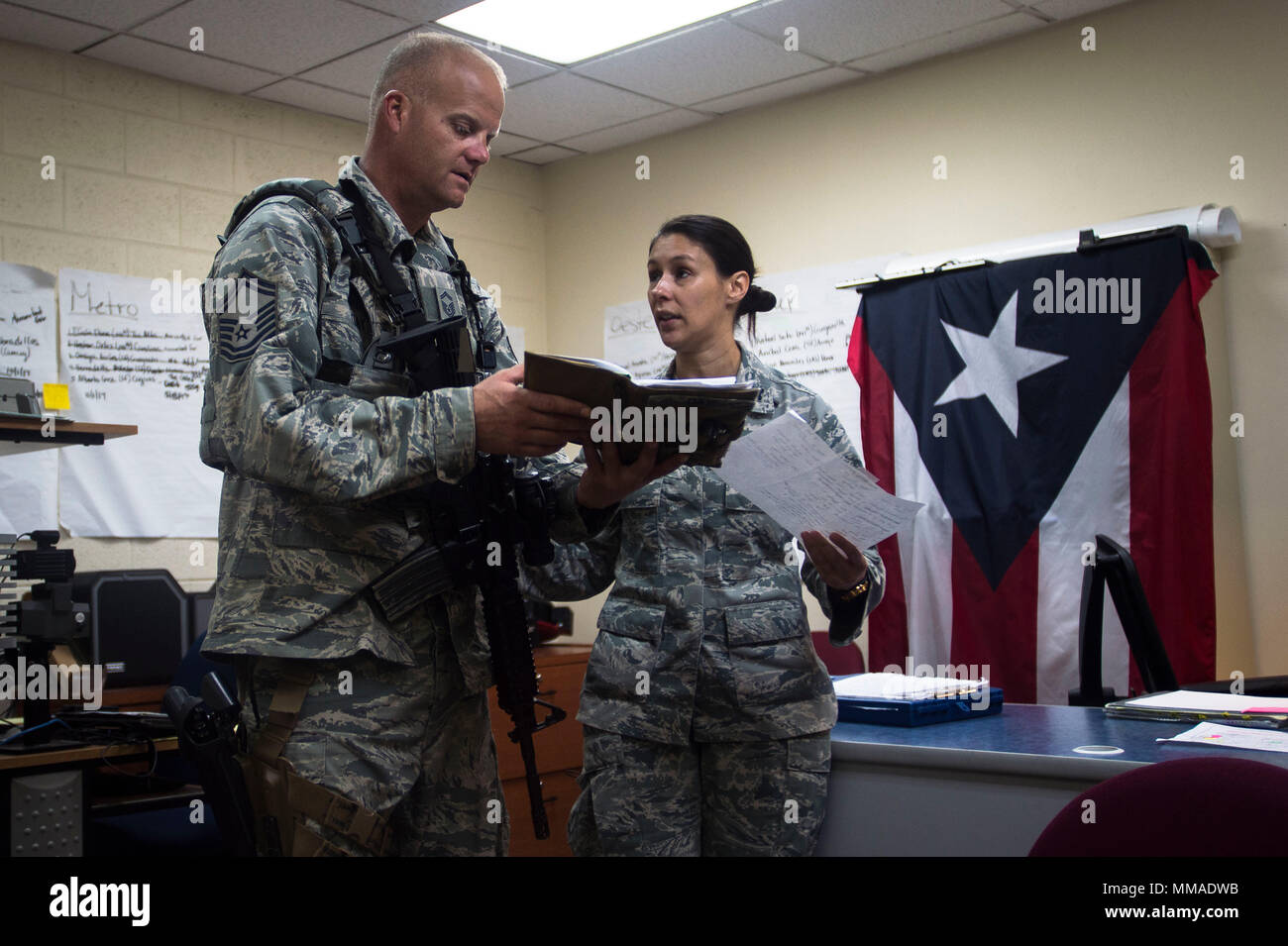 U.S. Air National Guard Senior Master Sgt. Rick Day, security forces ...