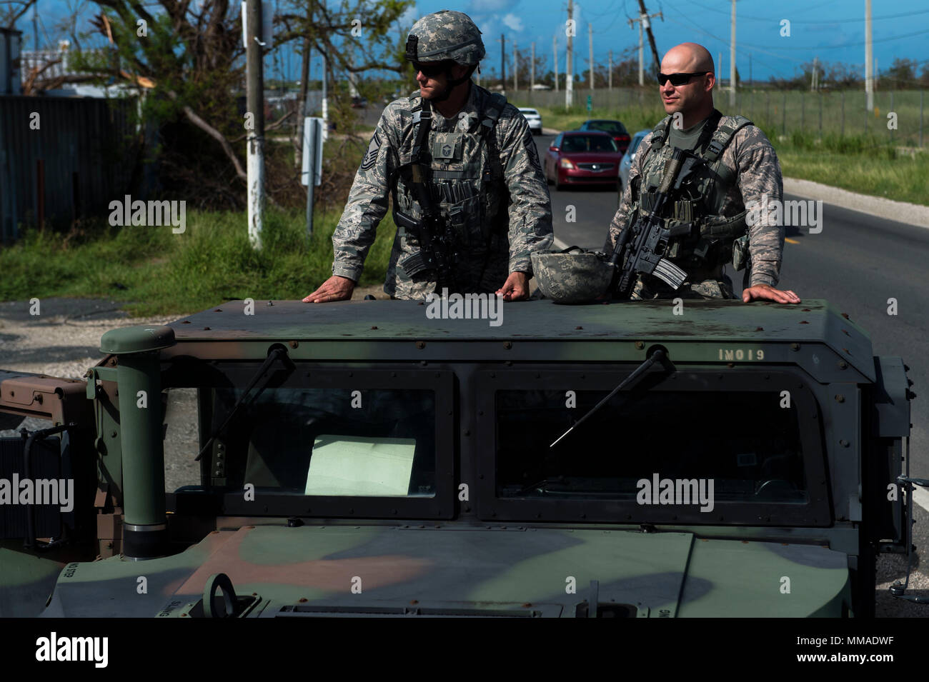 U.S. Air National Guard Senior Master Sgt. Rick Day and Tech. Sgt ...