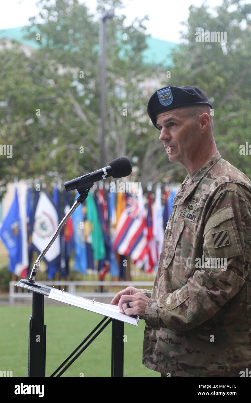 Col. Jeff Britton, the commander of the 3rd Infantry Division ...