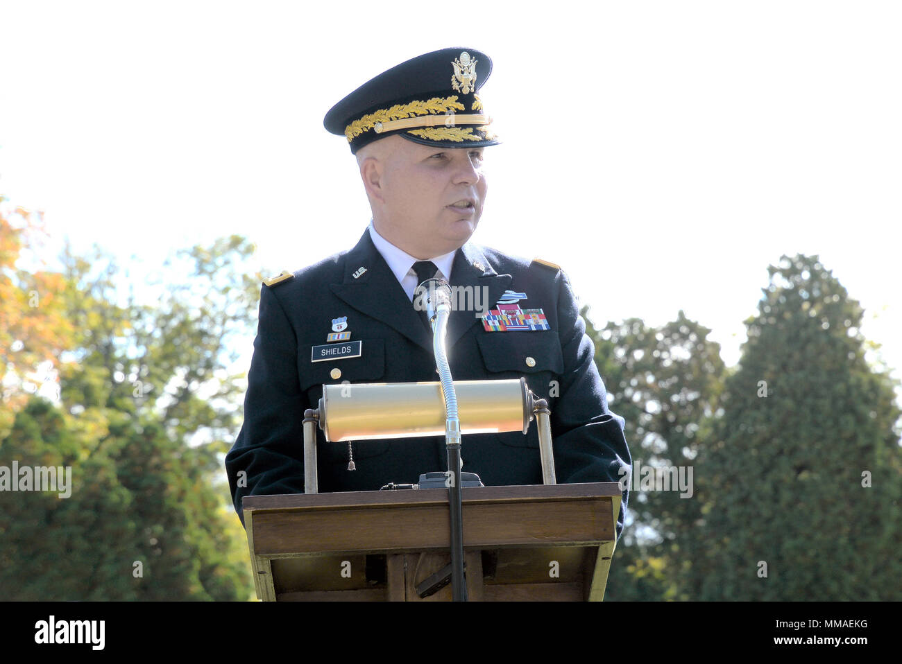 Major General Raymond Shields, commander of the New York Army National ...