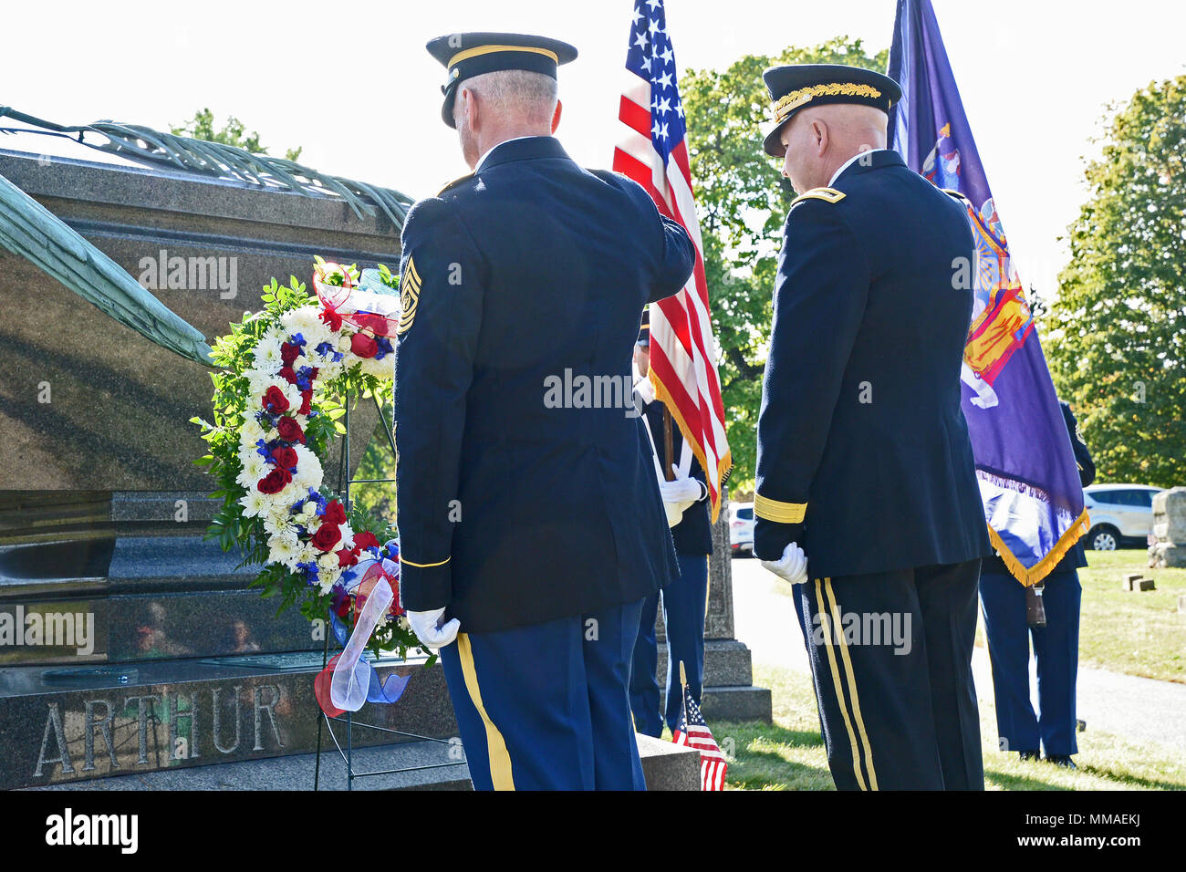 Major General Raymond Shields, commander of the New York Army National ...