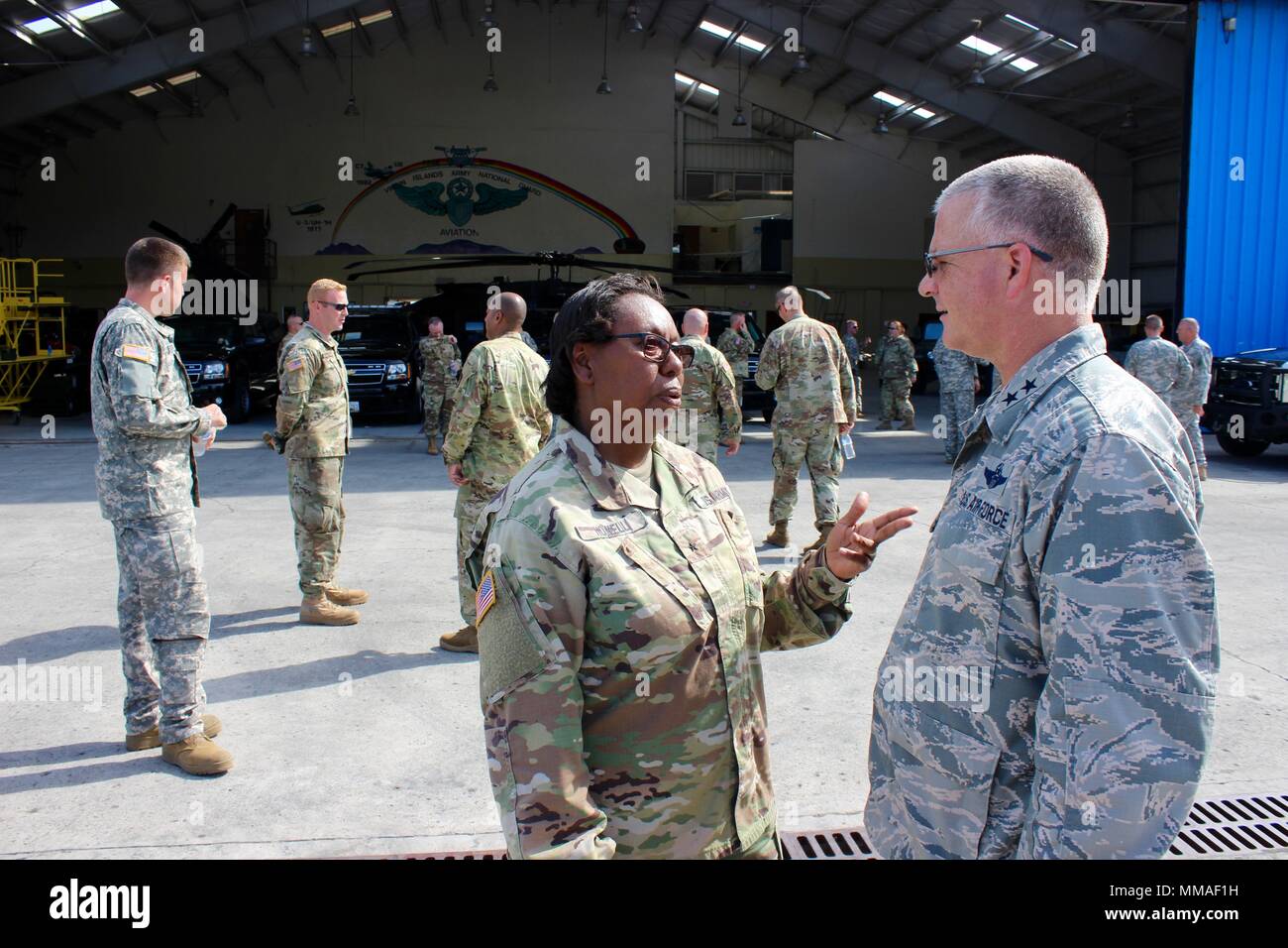 From left, Brig. Gen. Deborah Howell, adjutant general for the Virgin ...