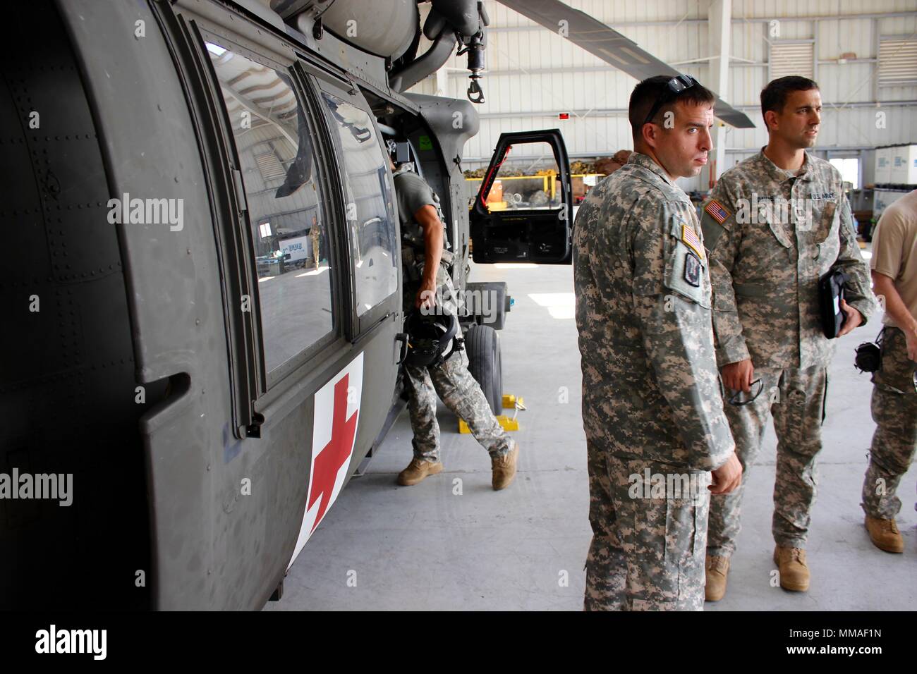 Members of the Vermont National Guard prepare for the visit of Maj. Gen ...