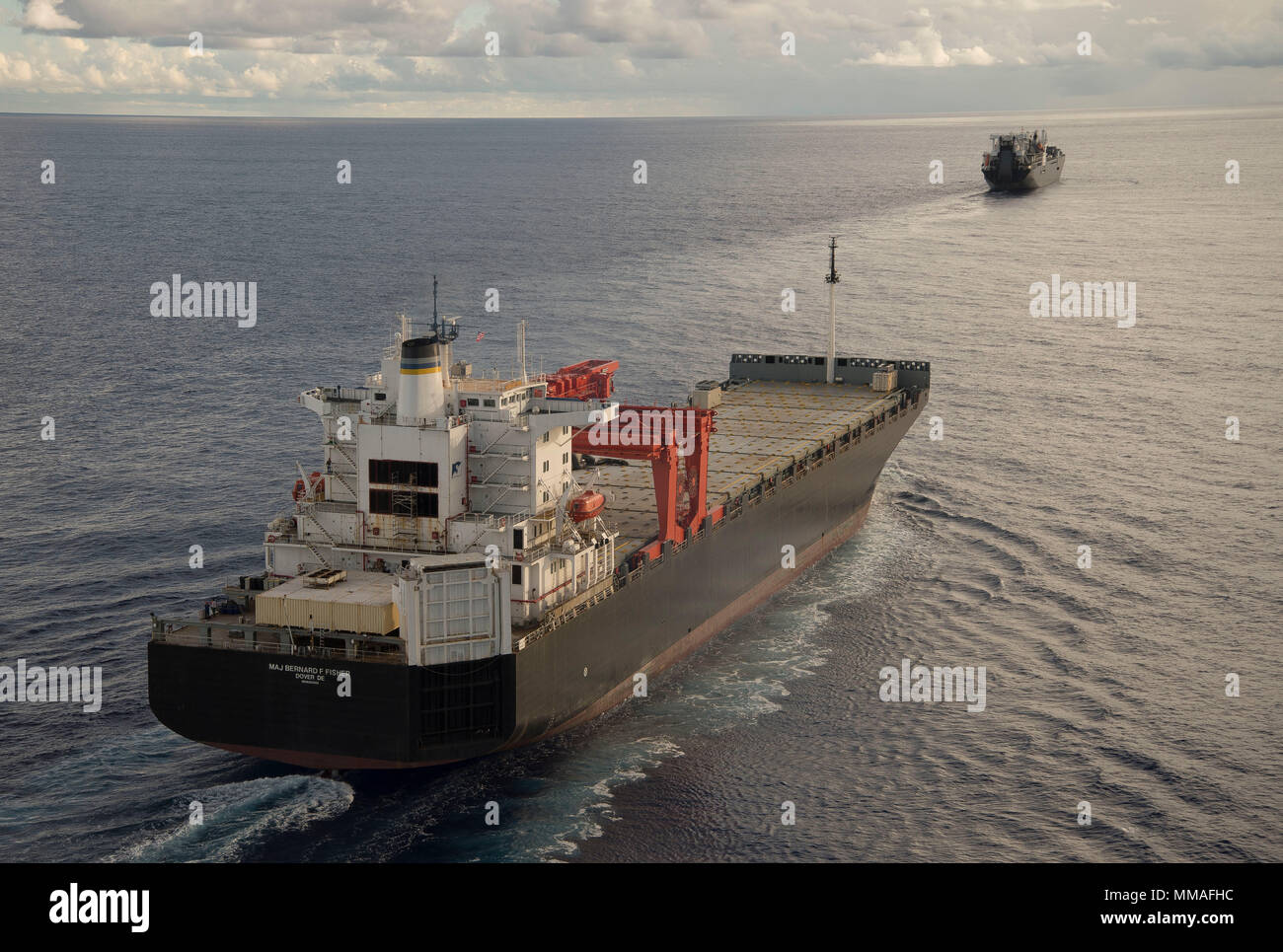 Navy Maritime Prepositioning Force ship USNS MV Maj. Bernard F. Fisher ...