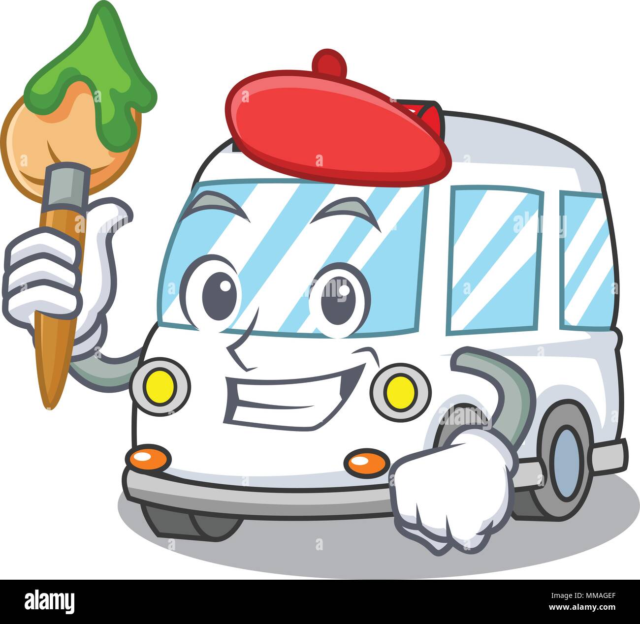 Artist ambulance character cartoon style Stock Vector Image & Art - Alamy