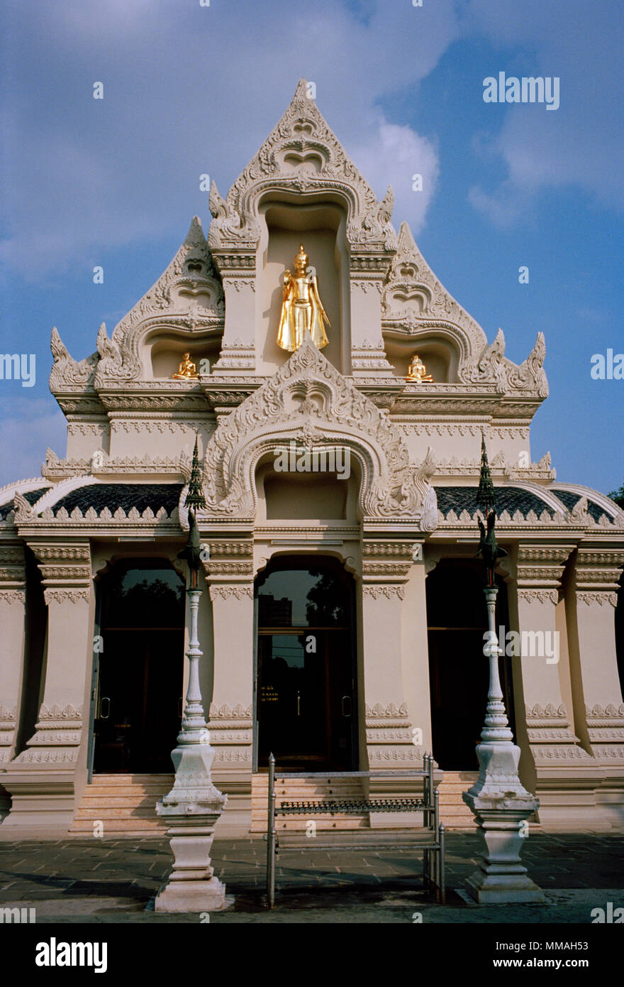 The ubosot of Buddhist temple Wat Ratchatiwat in Dusit district of ...