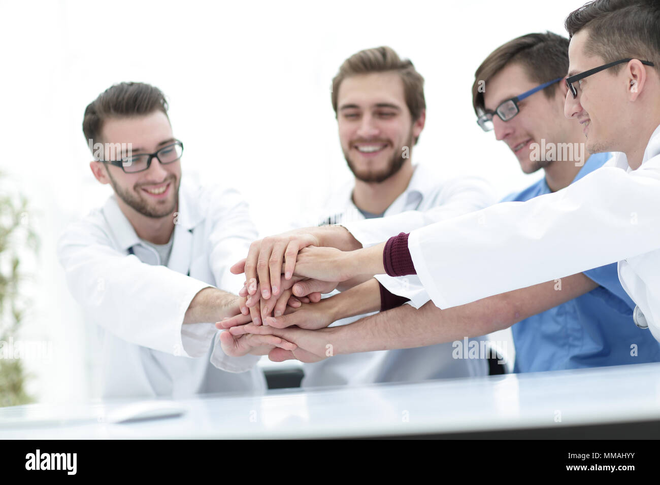 medical team showing their success Stock Photo - Alamy