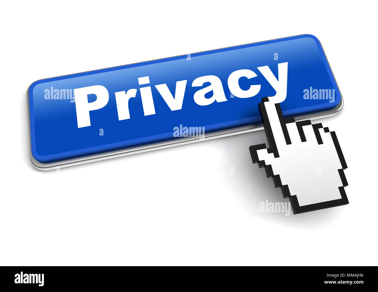 privacy concept 3d illustration isolated Stock Photo - Alamy