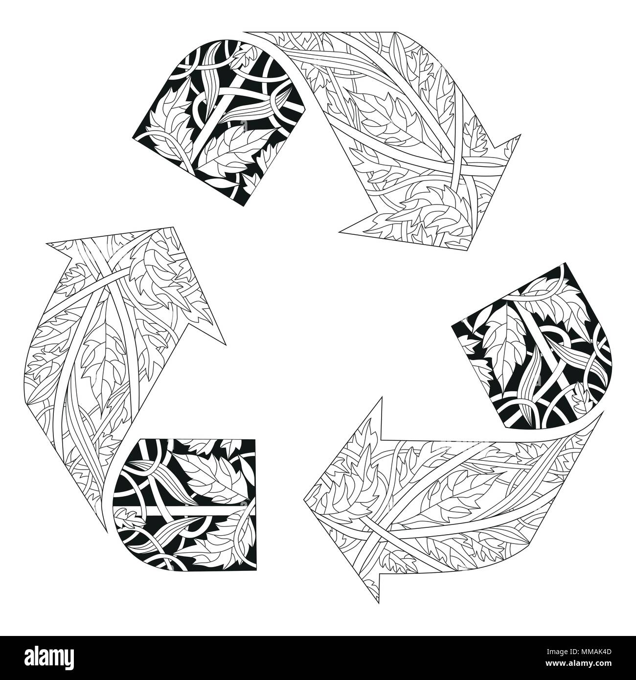 Recycle Symbol Coloring Pages