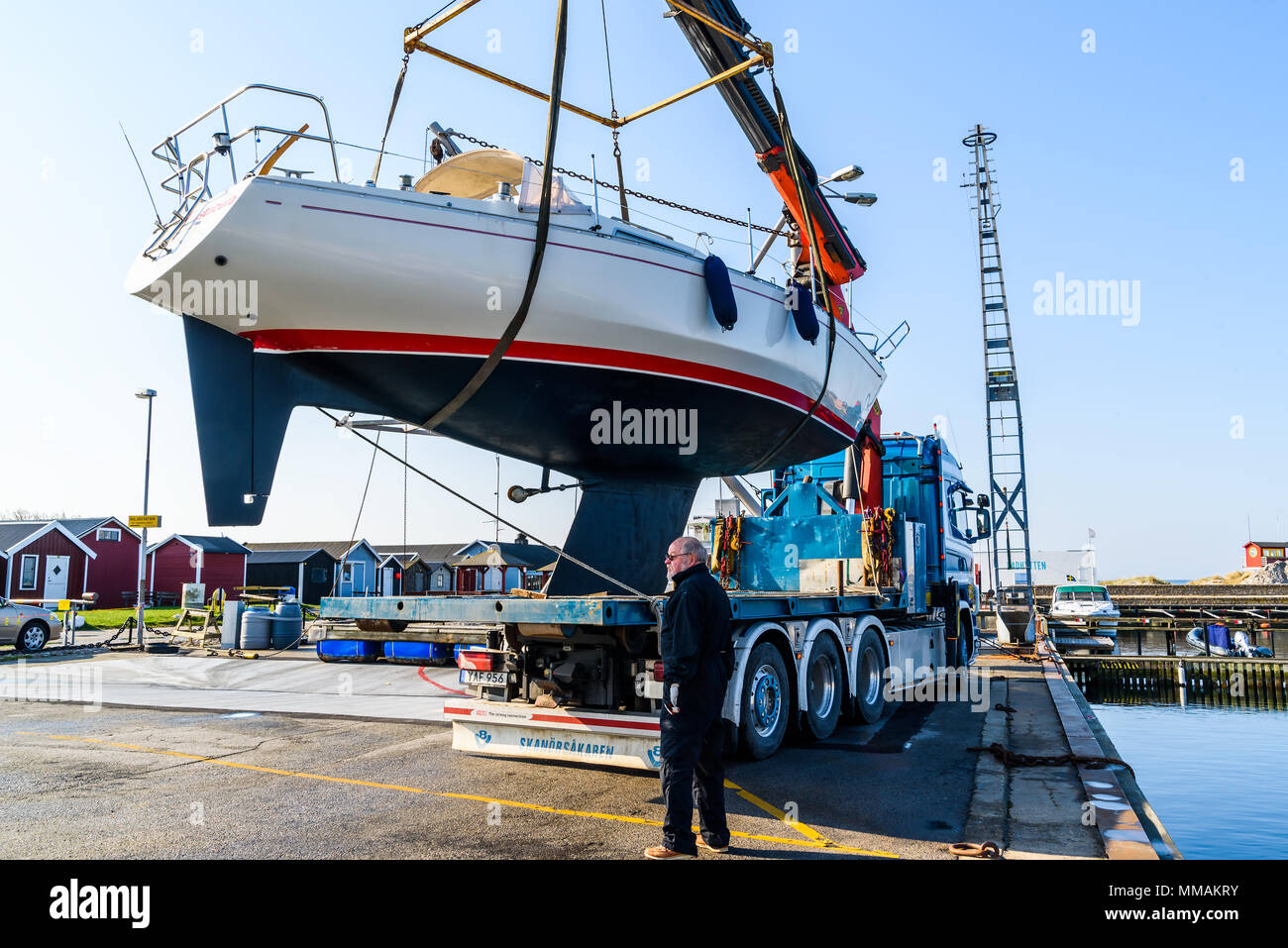 Skanor, Sweden - April 28, 2018: Travel documentary of everyday life ...