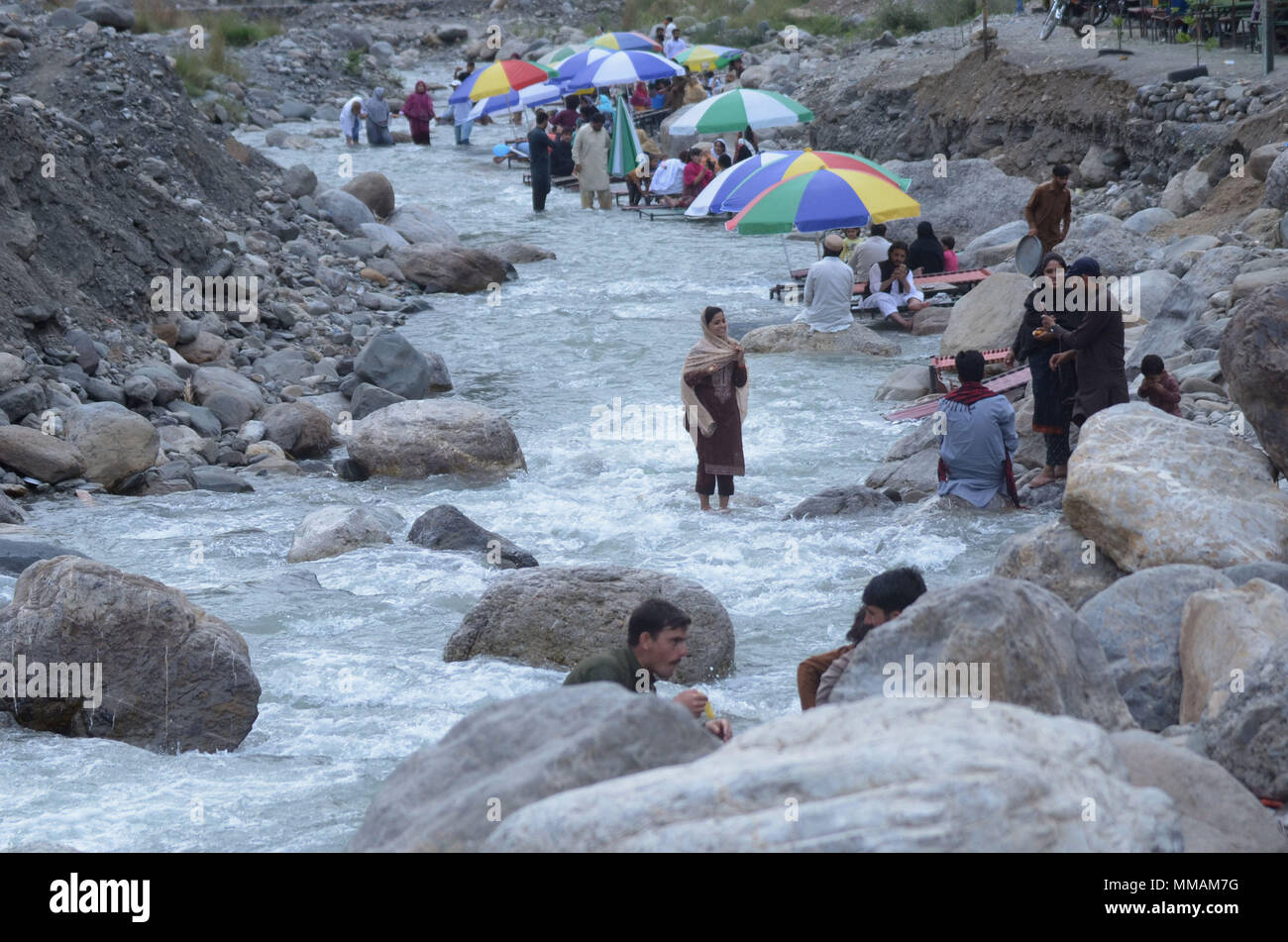 Khanaspur, Pakistan. 06th May, 2018. An eye catching beautiful view of ...