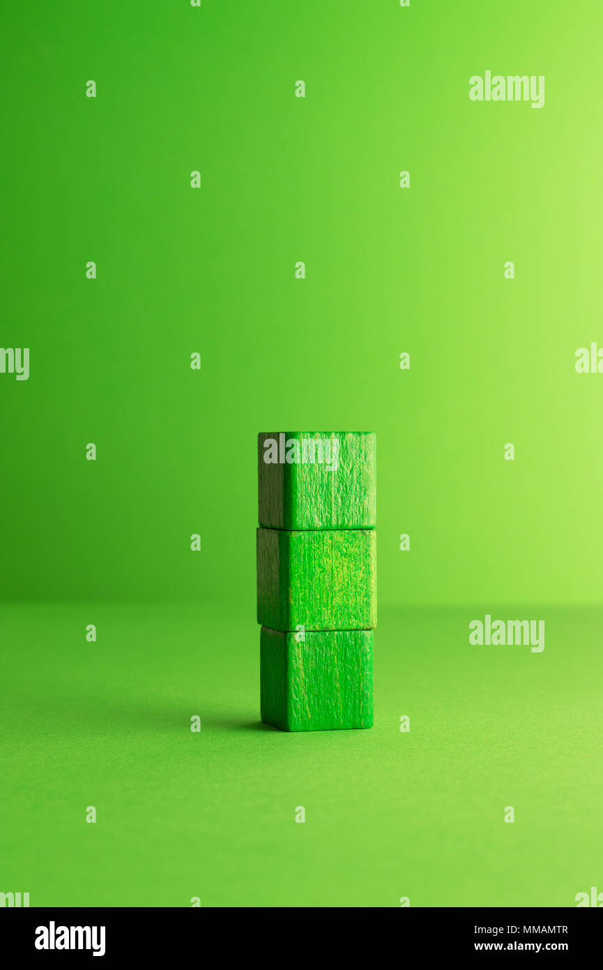 Cube shape wooden block stacked hi-res stock photography and images - Alamy