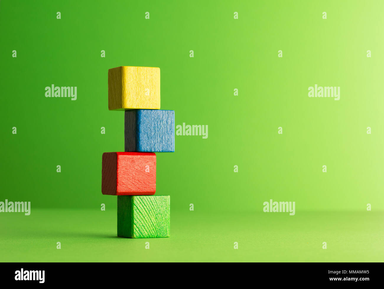 Cube shape wooden block stacked hi-res stock photography and images - Alamy