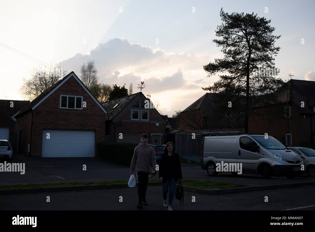Sunlight creating a shadow in the sky from behind clouds making a ...
