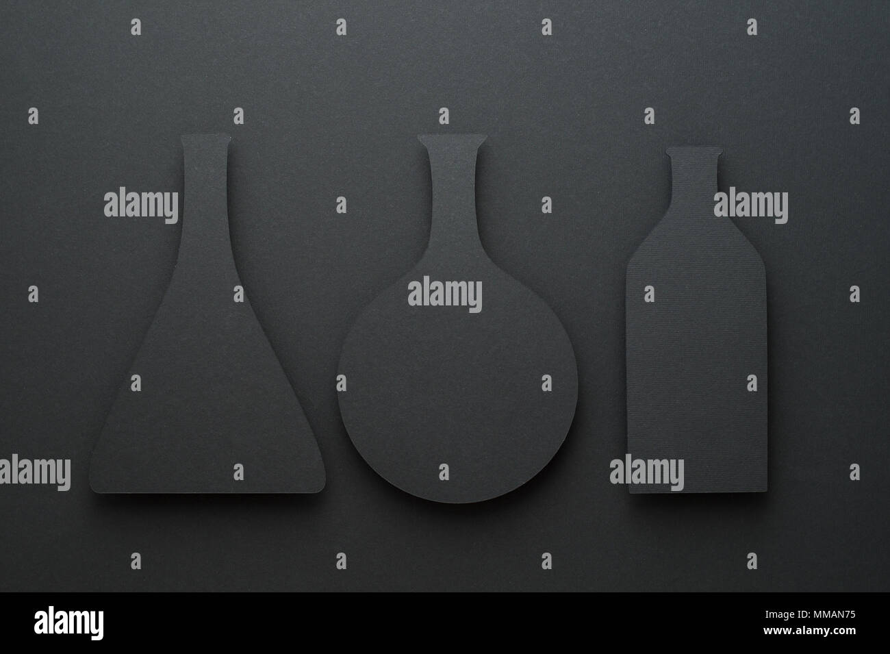 Chemistry bottle made of paper Stock Photo - Alamy