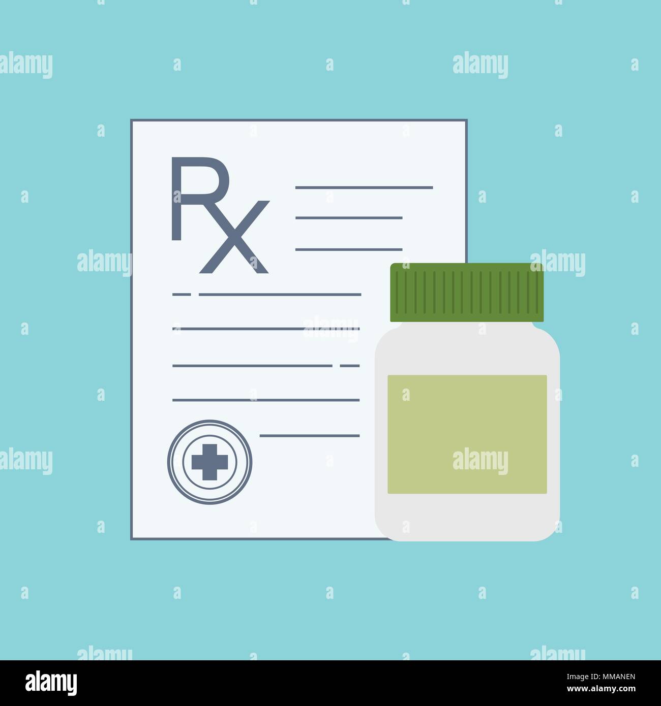 Medicine bottle for pills, drugs, tablets, capsules vitamins. Medical ...