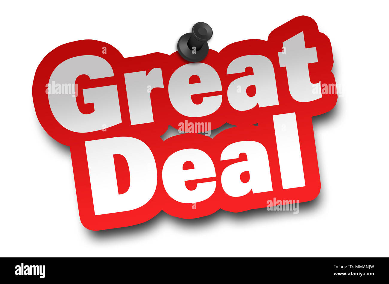 great deal concept 3d illustration isolated Stock Photo - Alamy