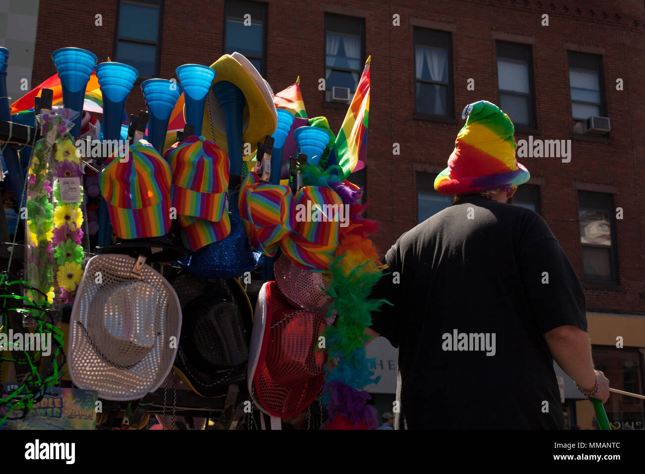 2018 pride flag hi-res stock photography and images - Alamy