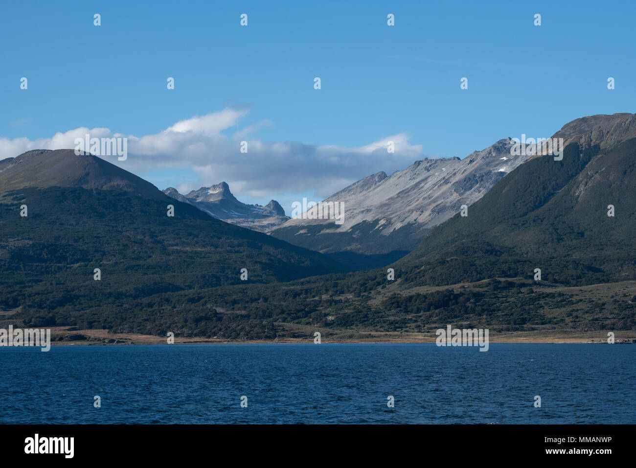South America, Beagle Channel, 150 mile long waterway acting as the ...