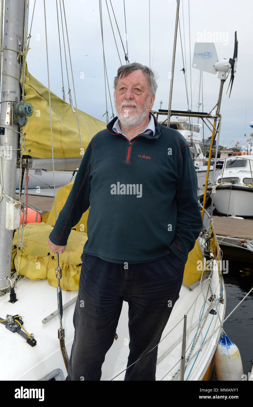 Julian Mustoe sailor and adventurer aboard his boat Harrier of Down ...
