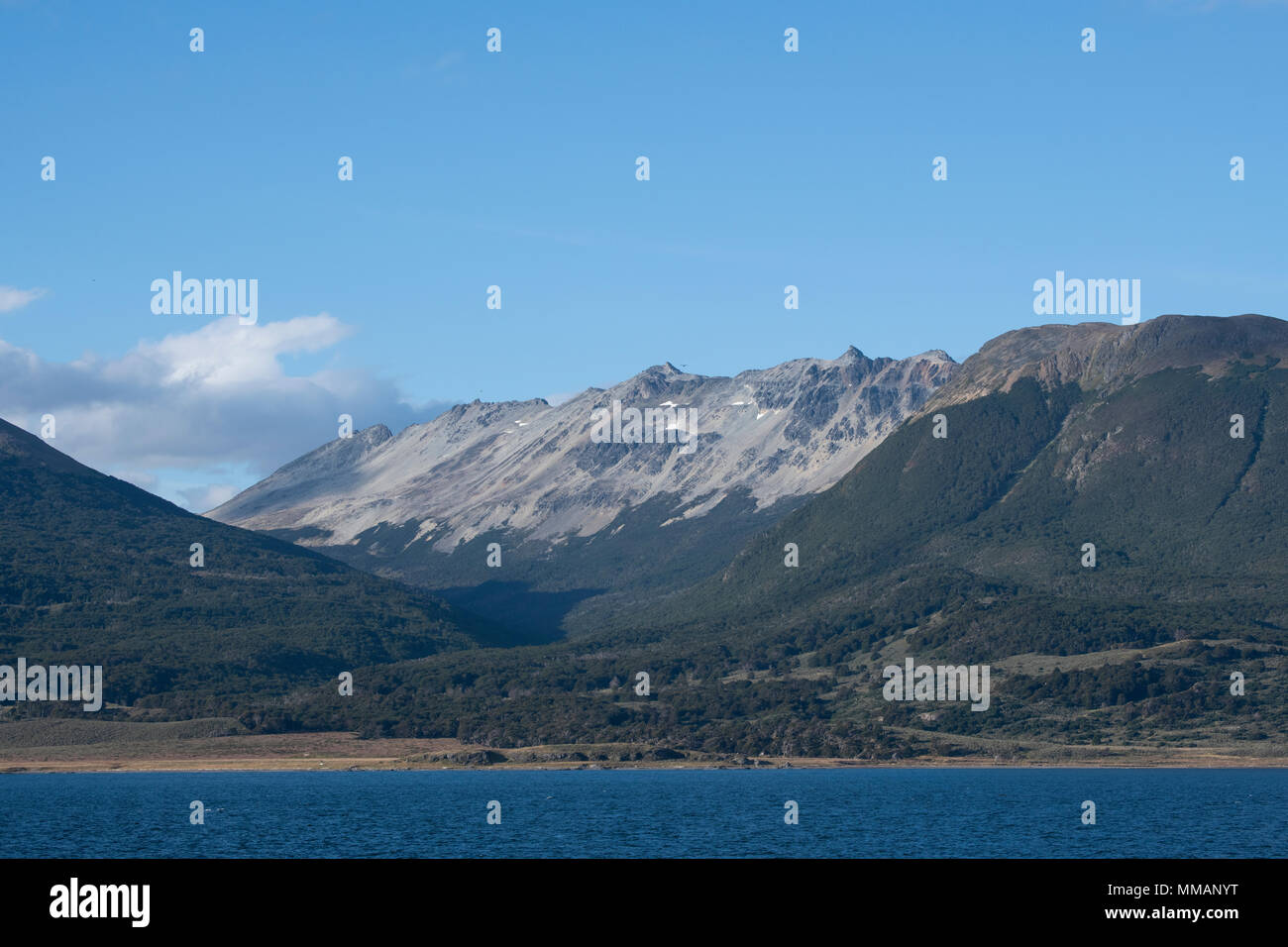 South America, Beagle Channel, 150 mile long waterway acting as the ...