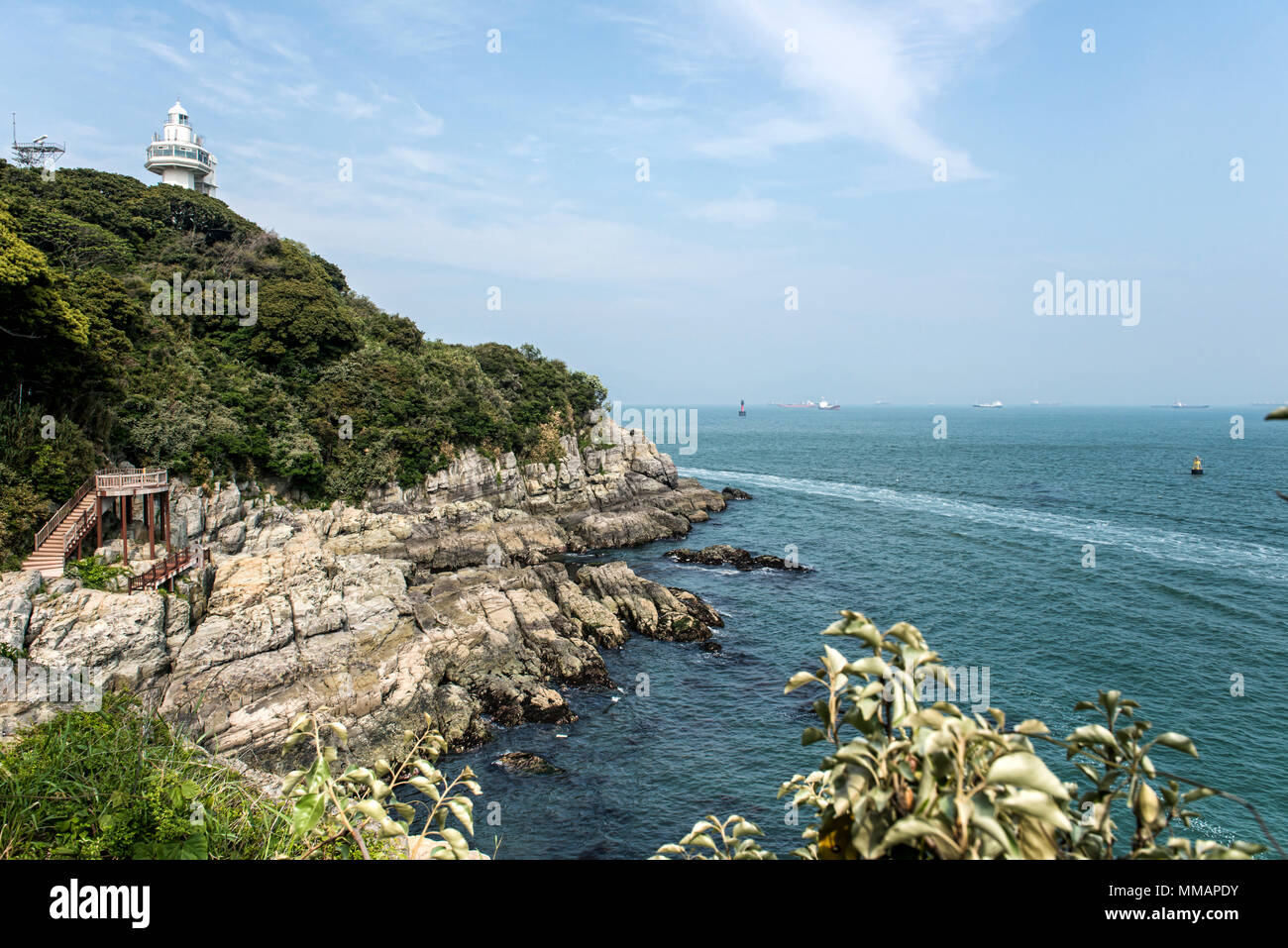 The beautiful island of Korea, Odongdo Island, Sicheong-ro, Yeosu-si ...