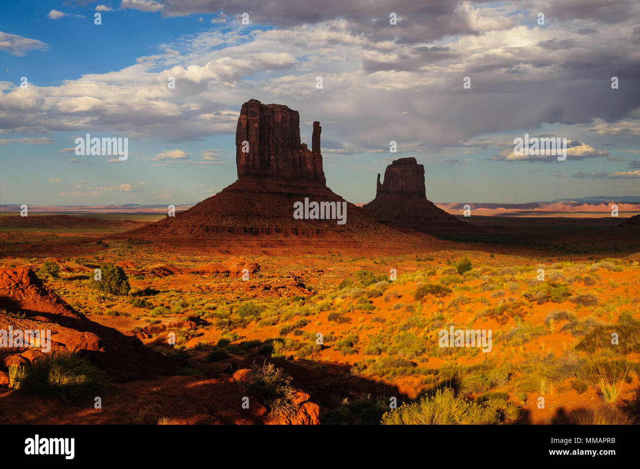 Monument Valley at Sunset Stock Photo - Alamy