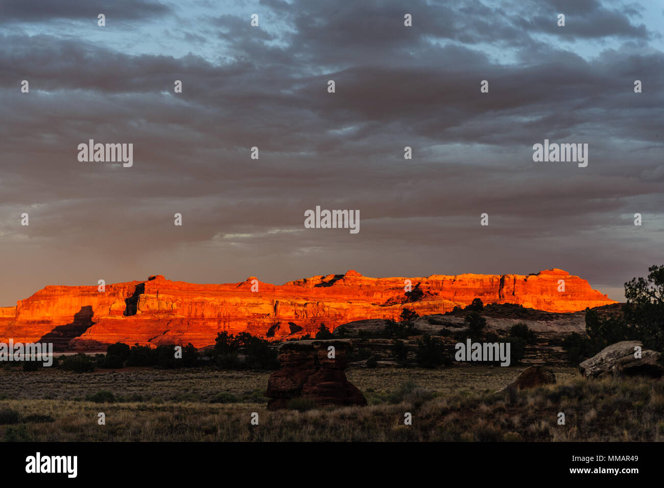 Sunset at the Needles Stock Photo - Alamy