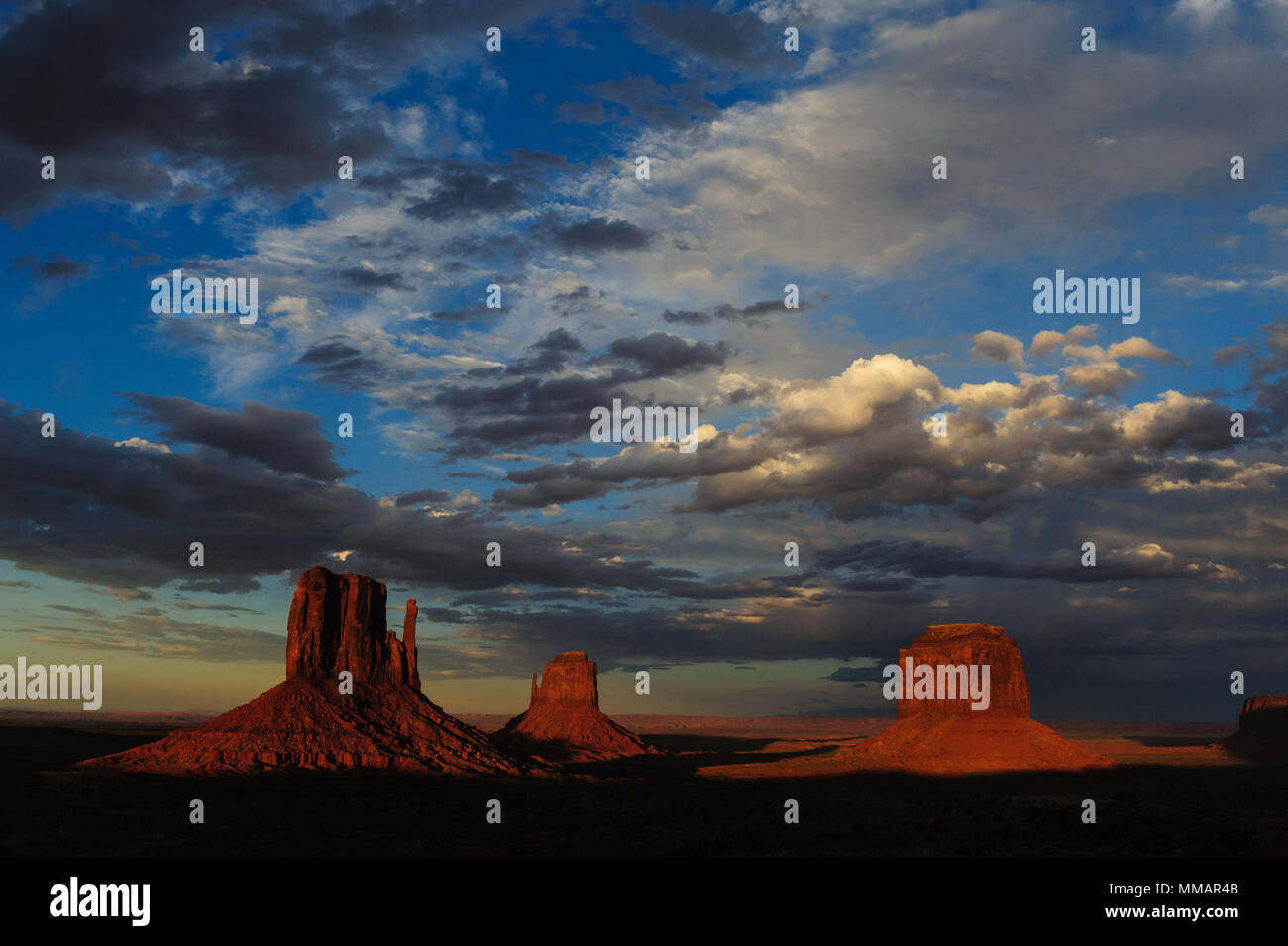 Monument Valley at Sunset Stock Photo - Alamy