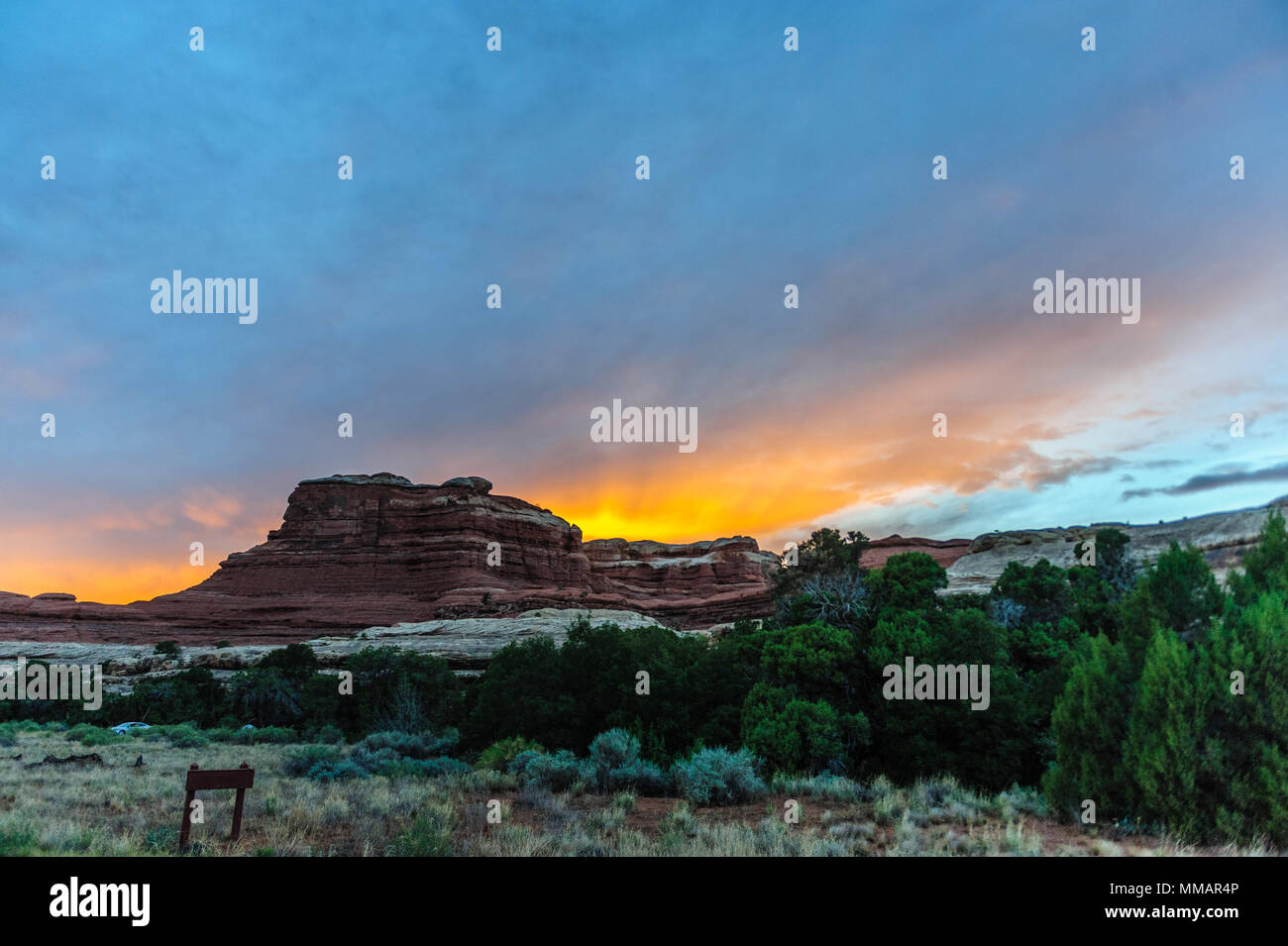 Sunset at the Needles Stock Photo - Alamy