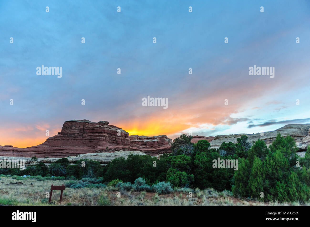 Sunset at the Needles Stock Photo - Alamy