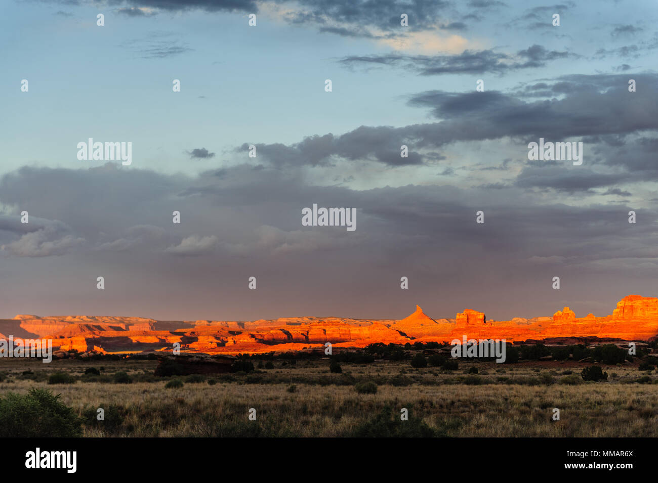 Sunset at the Needles Stock Photo - Alamy