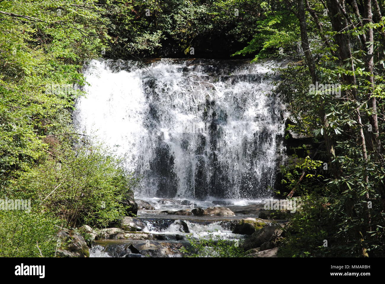 Smokey mountain waterfall hi-res stock photography and images - Alamy