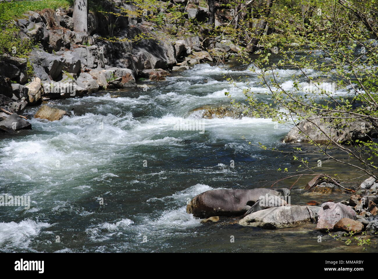 Smokey mountain waterfall hi-res stock photography and images - Alamy