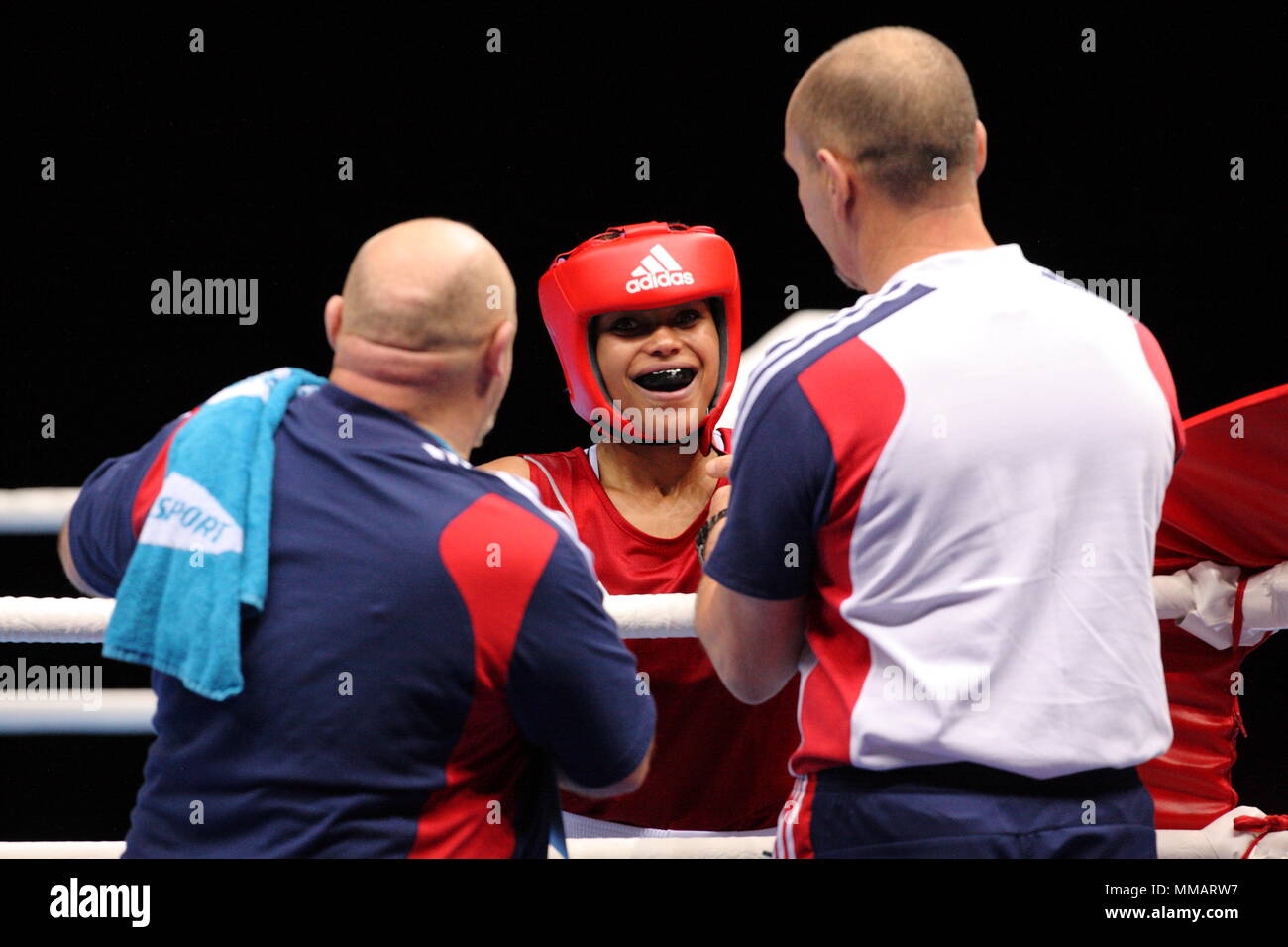 UK Sport - London 2012 Olympic test event Boxing, Natasha Jonas vs ...