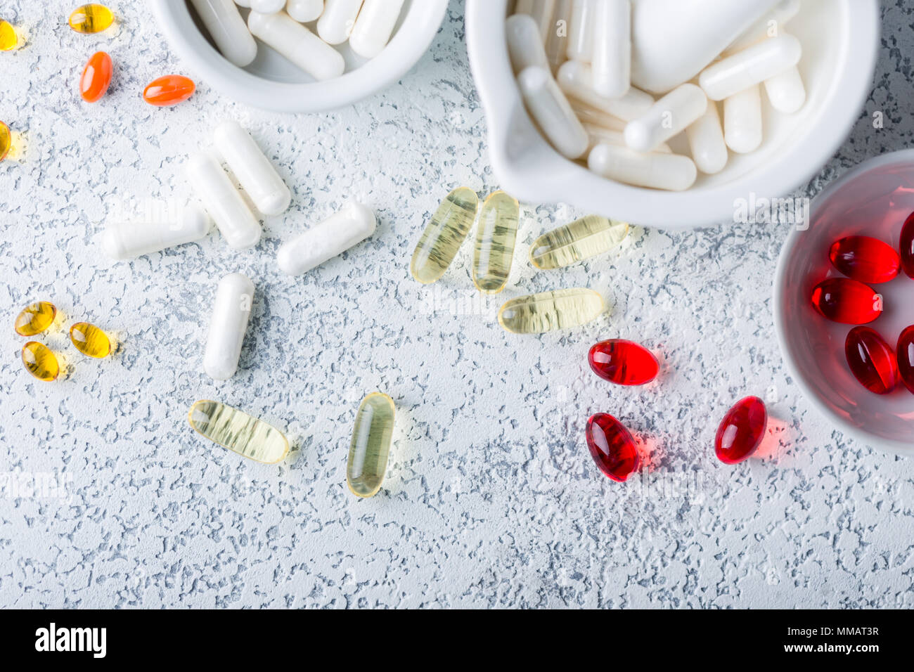 Different medication capsules tablets hi-res stock photography and ...