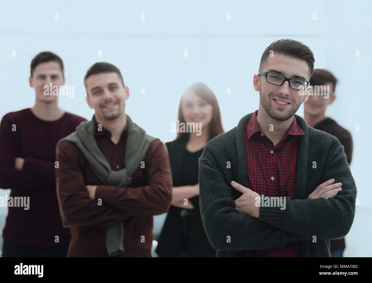 closeup portrait of successful business team Stock Photo - Alamy