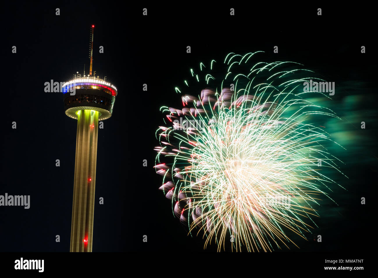 Fieesta San Antonio Opening Night Celebration Stock Photo - Alamy