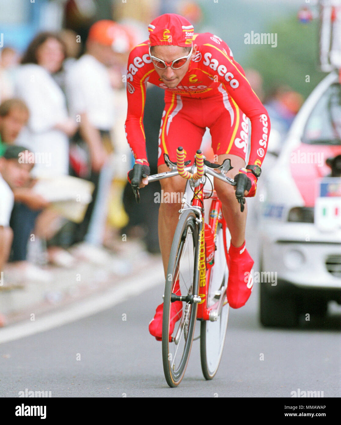 Cycling: Futuroscope, France , 1.7.2000 Tour de France Prologue Time Trial ---- Daniel ATIENZA ...