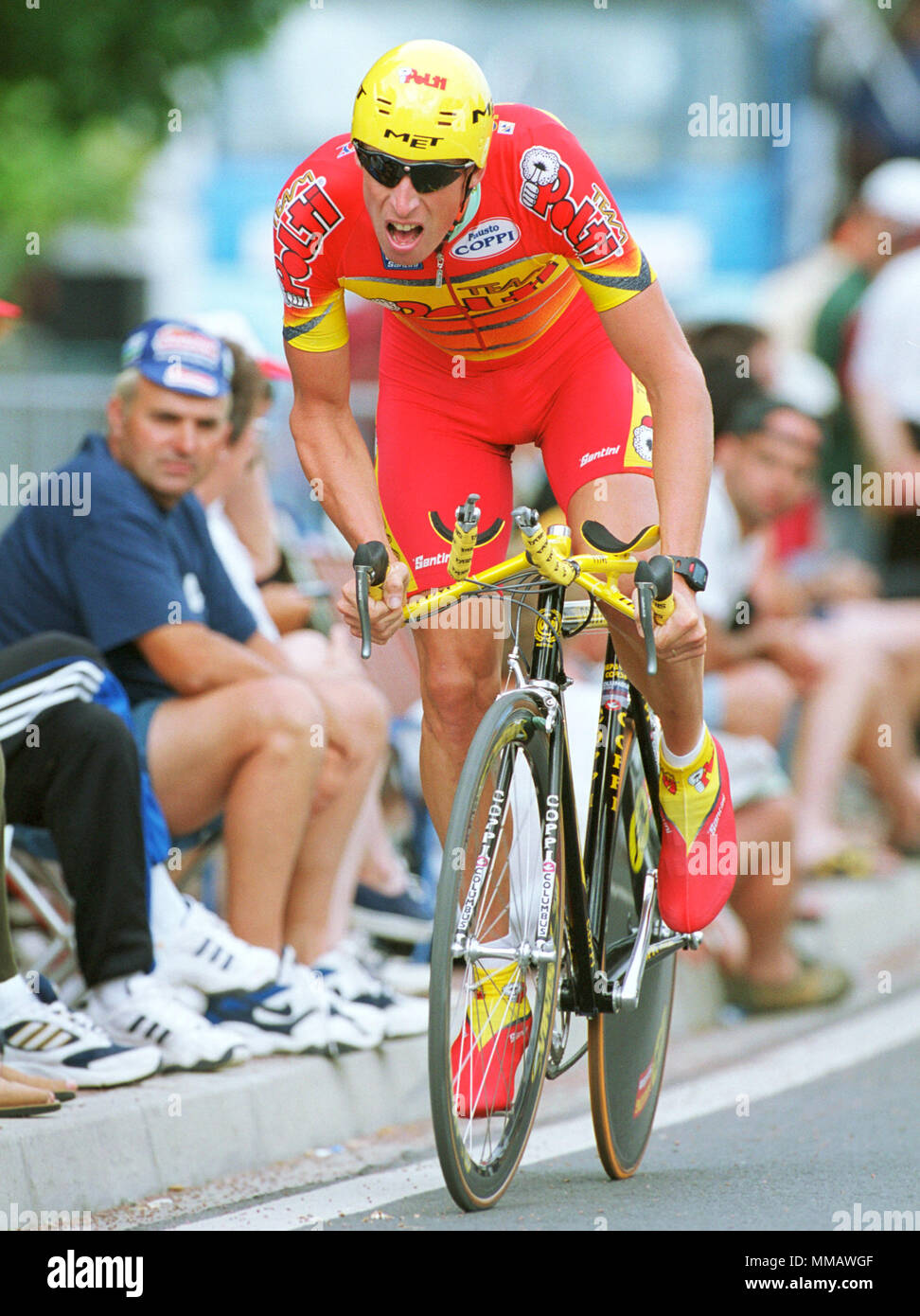 Cycling: Futuroscope, France , 1.7.2000 Tour de France Prologue Time Trial ---- Bart VOSKAMP ...