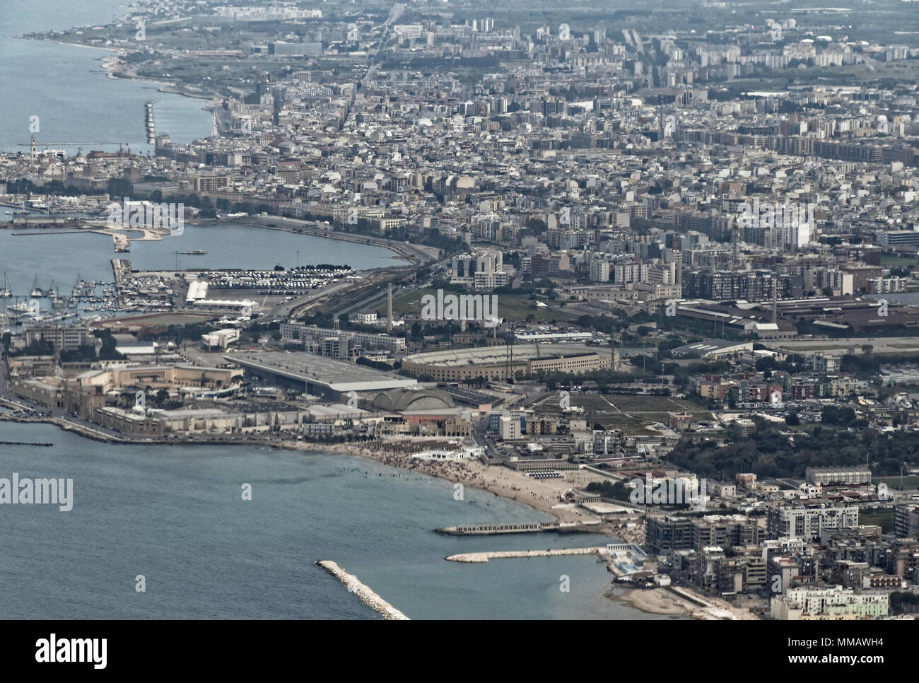 Bari, Italy, aerial view Stock Photo - Alamy