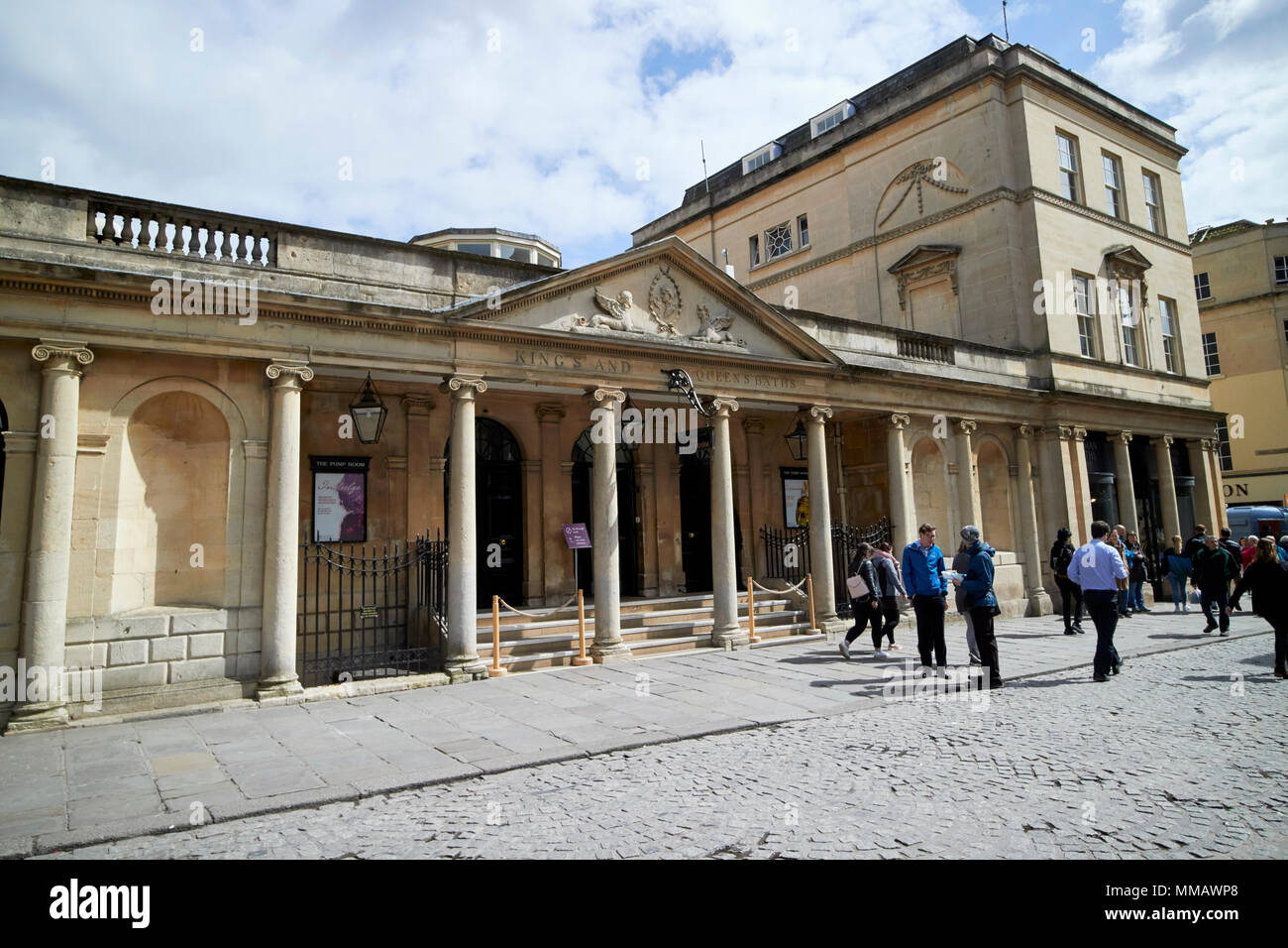 Kings and Queens Baths roman baths exit with south colonnade stall ...