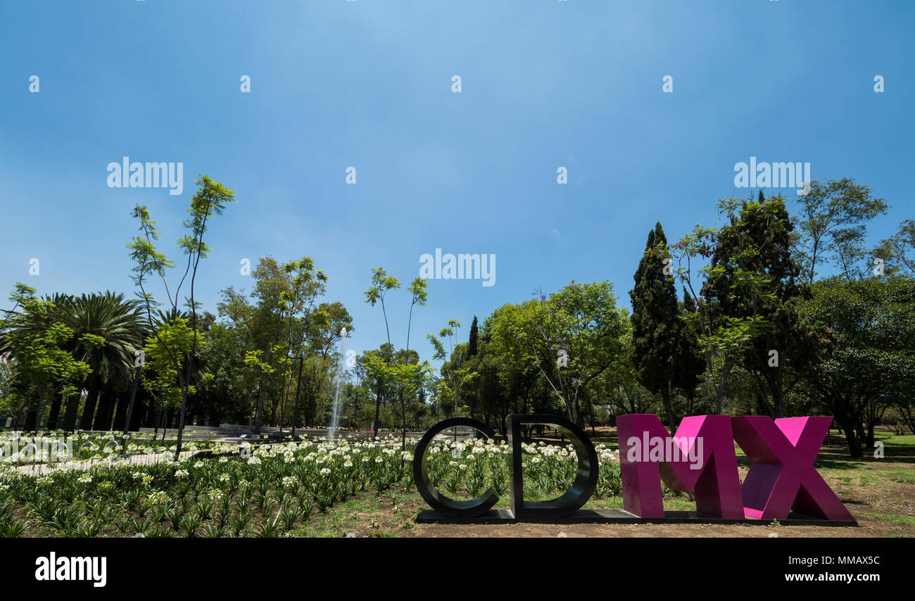 Signature CDMX Sign in Chapultepec Park in Mexico City Stock Photo - Alamy
