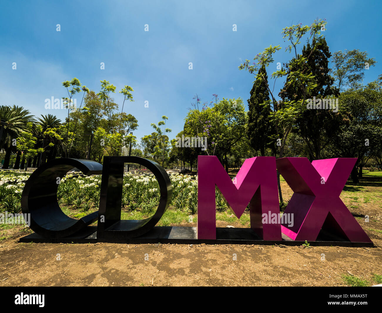 Signature CDMX Sign in Chapultepec Park in Mexico City Stock Photo - Alamy